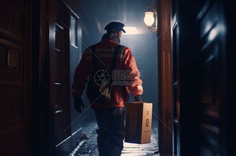 送货的快递员高清图片下载 正版图片600287366 摄图网