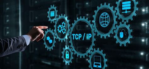 Premium Photo Tcp Ip Network Data Transmission Model On Server Rack