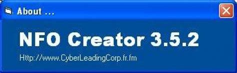 NFO Creator Download Program To Create NFO Files Easily