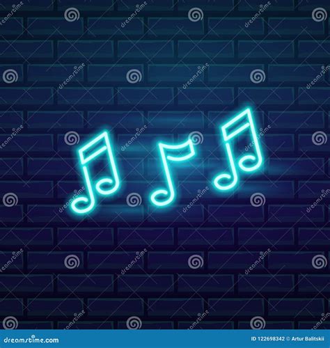 Set Of Fashion Neon Sign Night Bright Signboard Music Glowing Light