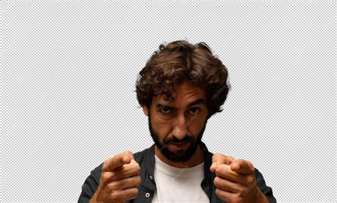 Free Psd Pointing Forward At Camera With Both Fingers And Angry