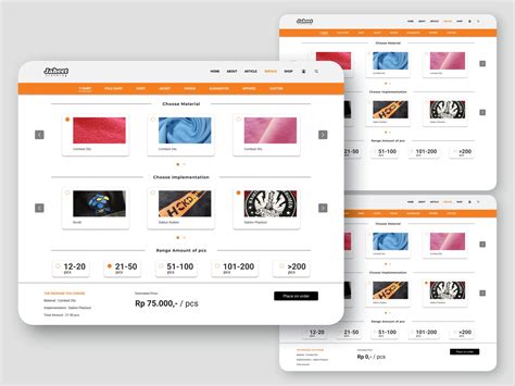 Price Simulation Page By Teguh An On Dribbble