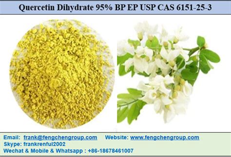 Quercetin Dihydrate 95 Bp Ep Usp Cas 6151 25 3 Manufacturers And