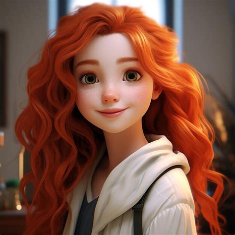 Premium Photo 3d Cartoon Rendering Like Beautiful Girl