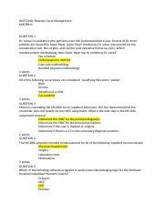 HIMT Revenue Cycle Management Midterm Questions On Course Hero