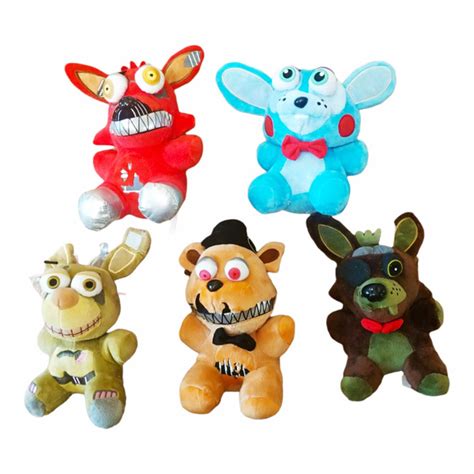 Набор из 5 мягких игрушек Аниматроники Пять ночей с Фредди (фнаф/FNAF ...