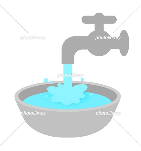 洗面器に溜まる水 イラスト素材 6014563 フォトライブラリー Photolibrary