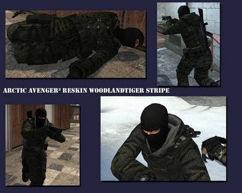 Модель Arctic Tiger Stripe для Css Скачать Cs Source V34 КС Соурс в34