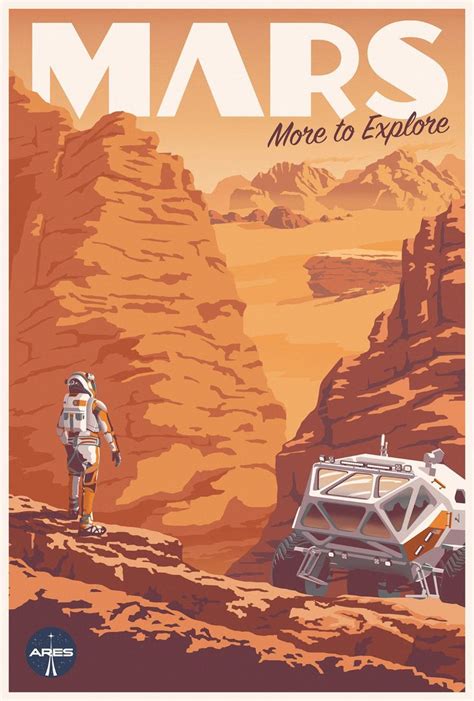 Pin By Melissa On The Martian Space Travel Posters Vintage Posters