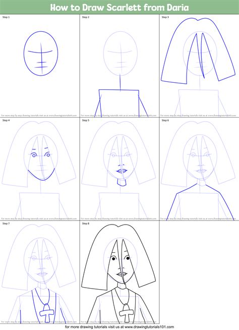 How To Draw Scarlett From Daria Daria Step By Step
