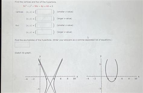 Solved Find The Vertices And Foci Of The Hyperbola Chegg Com