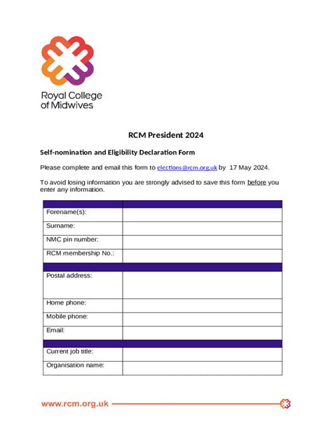 Self Nominationeligibility Declaration Rcm Doc Template Pdffiller