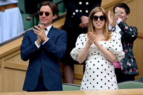 Pregnant Princess Beatrice Stuns In A Polka Dot Midi Dress At Wimbledon Flipboard