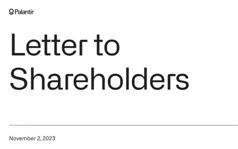 팔란티어 Ceo의 주주서한 미주은 미국주식으로 은퇴하기