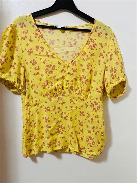 Warehouse Floral Chiffon Blouse Womens Fashion Tops Blouses On