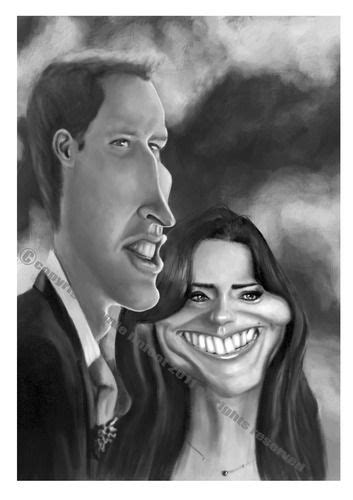 Prince William And Kate Funny Caricatures Celebrity Caricatures William Kate Prince William And