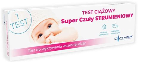 Test Ciążowy Hcg Strumieniowy Diather 1 Sztuka E Zikoapteka