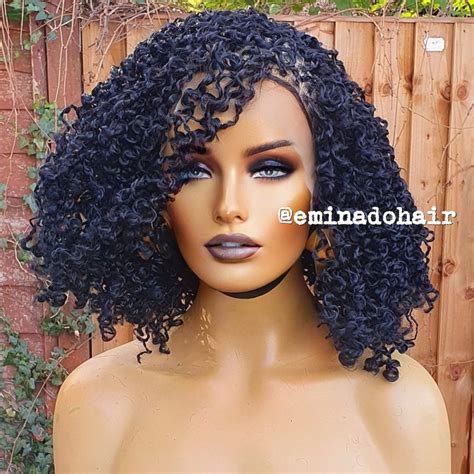 Fluffy Spring Black Twists Ii Braided Wig Eminado Hair