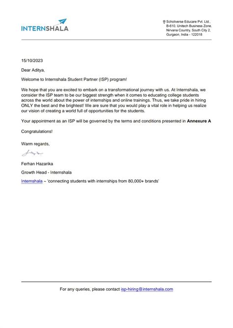 Aditya Lawaniya On Linkedin Internshala Isp Ispprogram Internship