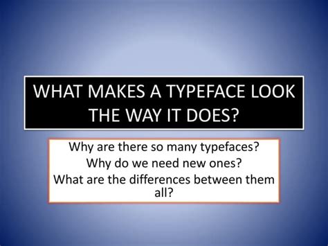 Typography How Typeface Look Ppt