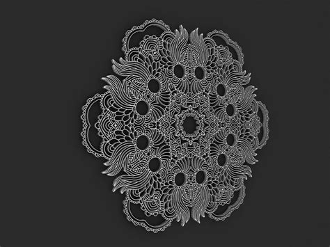 Cadres Mandala Vol 16 modèle 3D 7 wrl stl obj max fbx dwg