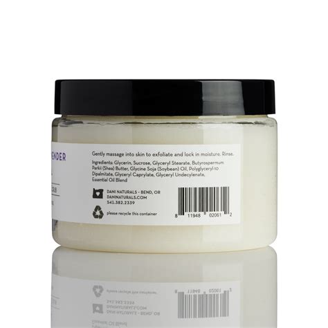 Lemongrass Lavender Exfoliating Body Scrub Dani Naturals