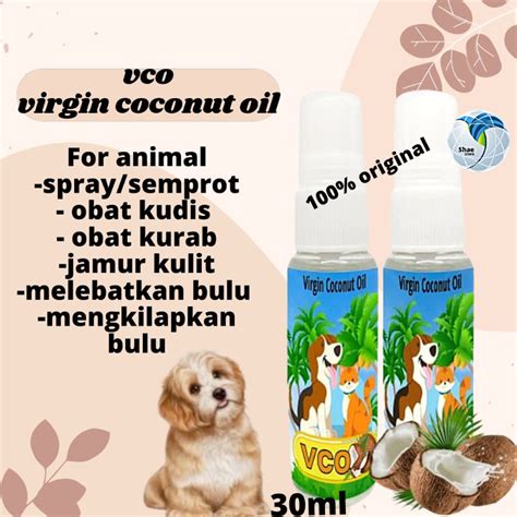 Jual Minyak Kelapa Vco Spray Ml Obat Jamur Scabies Untuk Anjing Kucing Minyak Virgin Coconut