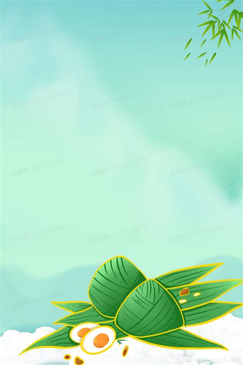 大气简约绿色端午节粽子竹叶背景背景图片下载3545x5318像素格式编号vrgfx6961图精灵