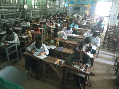 တံတားဦးမြို့နယ်တွင်အခြေခံပညာကျောင်းများ၌ ပထမနှစ်ဝက်စာမေးပွဲဖြေဆိုစစ