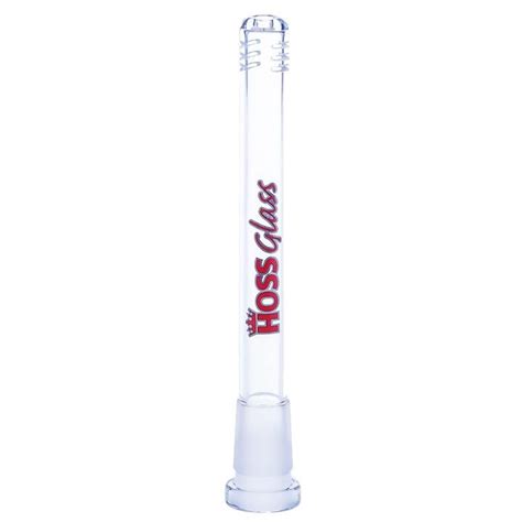Hoss Glass 5″ Clear Downstem With Cut Diffuser And Colored Logo 710 Kingston