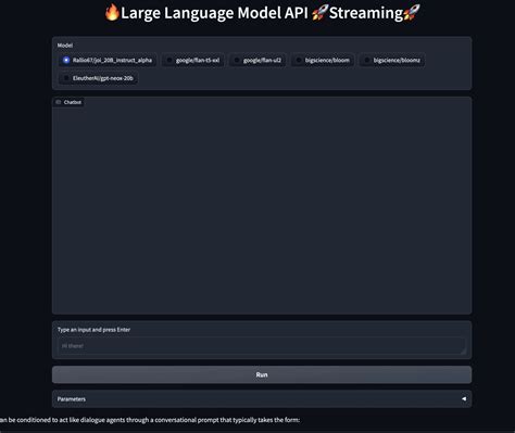 Ak 🤗 In Sf For The Open Source Ai Meetup On Twitter 🔥large Language Model Api 🚀streaming🚀 Try