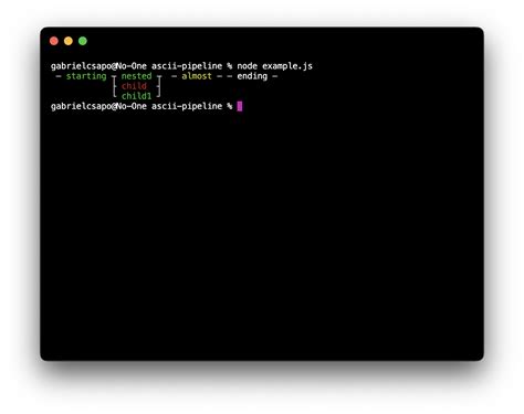 Ascii Pipeline Npm