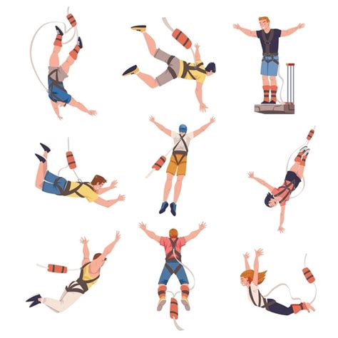 86 Bungee Jumping Vector Female Stock Vectors And Vector Art Shutterstock