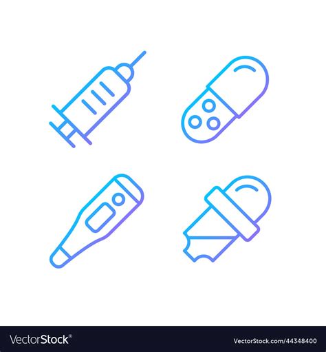Clinical Equipment Pixel Perfect Gradient Linear Vector Image