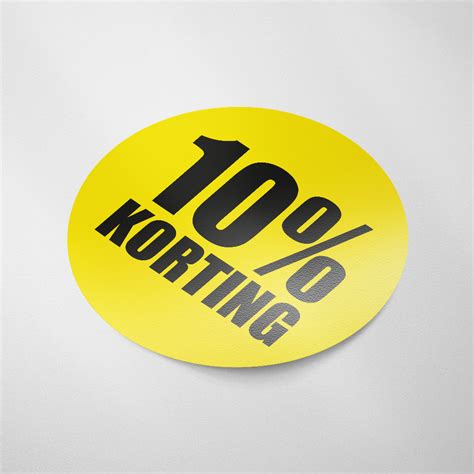 Raamsticker Sale 10 Korting Rondgeel Ontwerpstickers