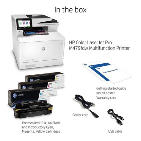 Impresora HP M FDW Multifuncional Color Laserjet Pro Ppm Gigaclic