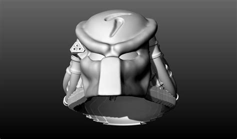 Predator Head Ring Helmet Tribute To Extraterrestrial Warrior 3d Model