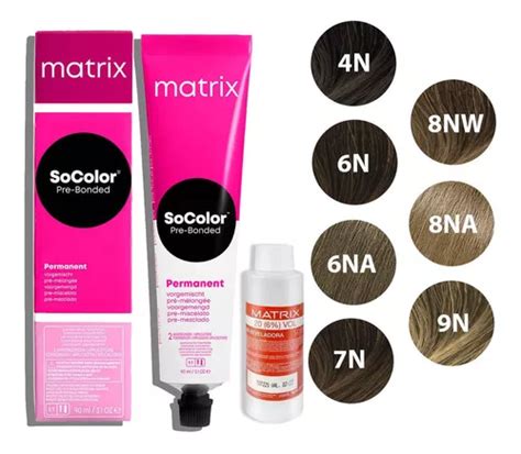 Tintura Socolor Pre Bonded Matrix G Los Tonos Tono N Rubio Oscuro Mercadolibre