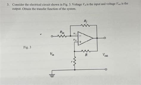 Solved 3 Consider The Electrical Circuit Shown In Fig 3 Chegg