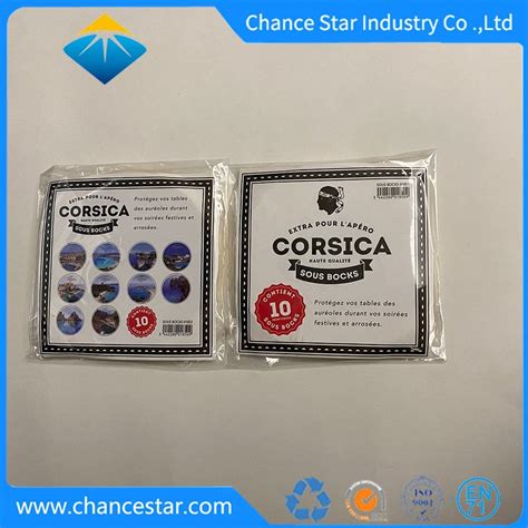 Custom Shape Water Absorbent Paper Pulp Board Coasters China