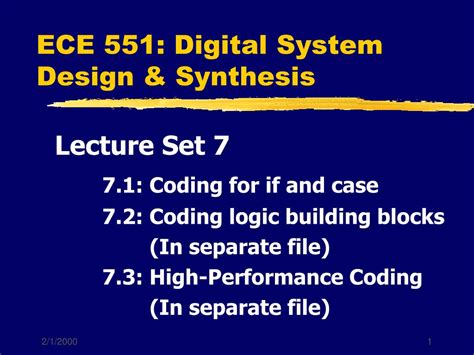 ppt efficient coding techniques for high performance digital systems