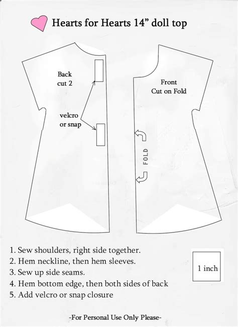 Printable Easy Doll Clothes Patterns Free Free Printable Pattern