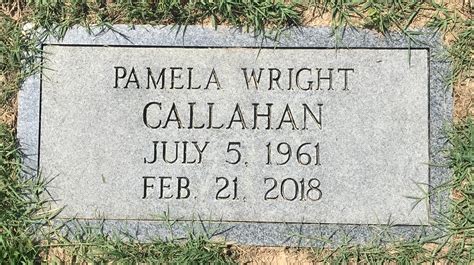 Pamela Elizabeth Wright Wright Callahan 1961 2018 Find A Grave Memorial