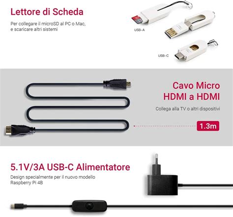 Labists Raspberry Pi 4 Model B 4gb Ram Starter Kit Rpi Barebone Con