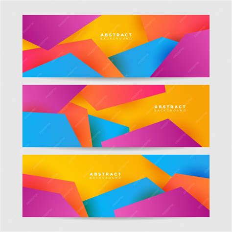 Premium Vector Abstract Colorful Polygon Banner Design Template