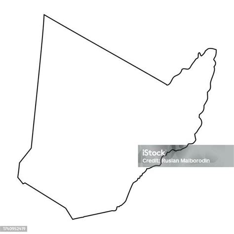 Kgatleng District Map Administrative Division Of Botswana Stock Illustration Download Image