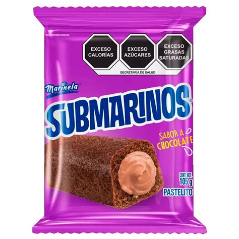 Submarinos Marinela Sabor Chocolate 105 G Fénix El Super De Casa