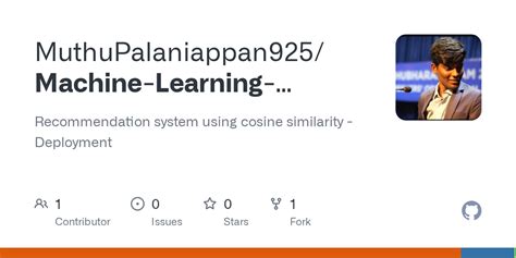 Github Muthupalaniappan925machine Learning Recommendation System Ml