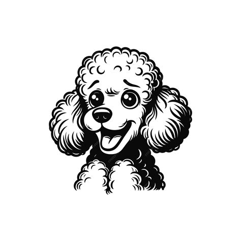 Poedel Hond In Verschillende Poses Clipart Vector Silhouet Ontwerp