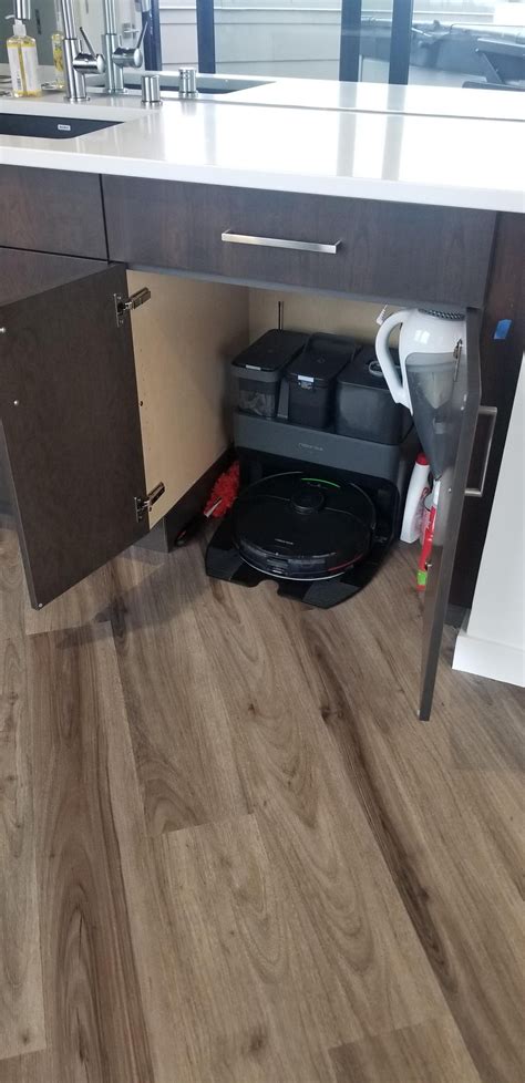 Hidden Robot Dock In Cabinetry Rrobotvacuums
